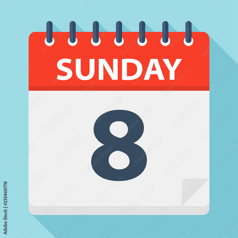 Sunday Calendar Clipart