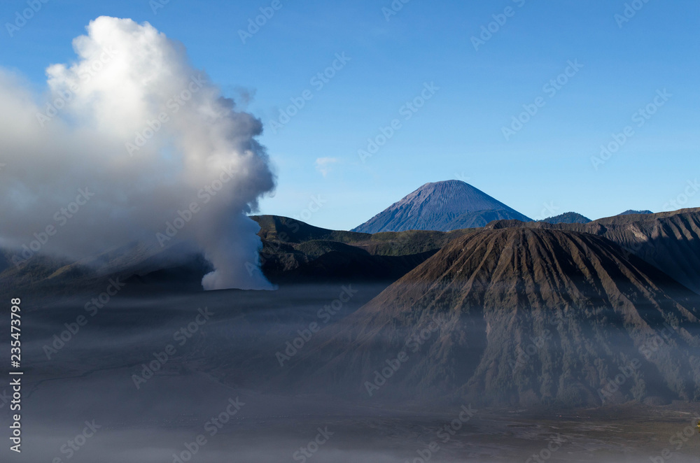 Mount Bromo active volcano and one of the most visited tourist ...