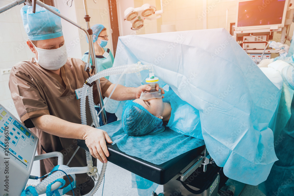 Pre oxygenation for general anesthesia. Stock Photo | Adobe Stock