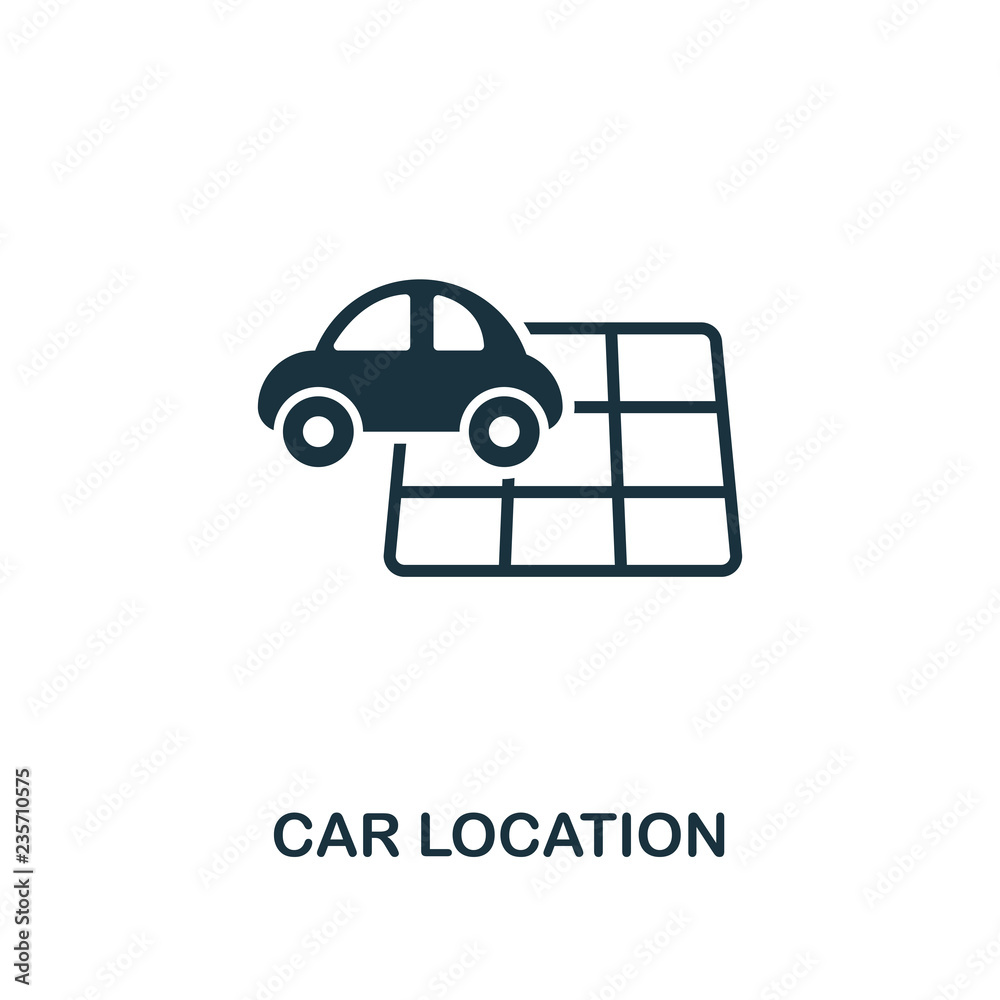 Car Location icon. Premium style design from icon collection. UI and UX ...