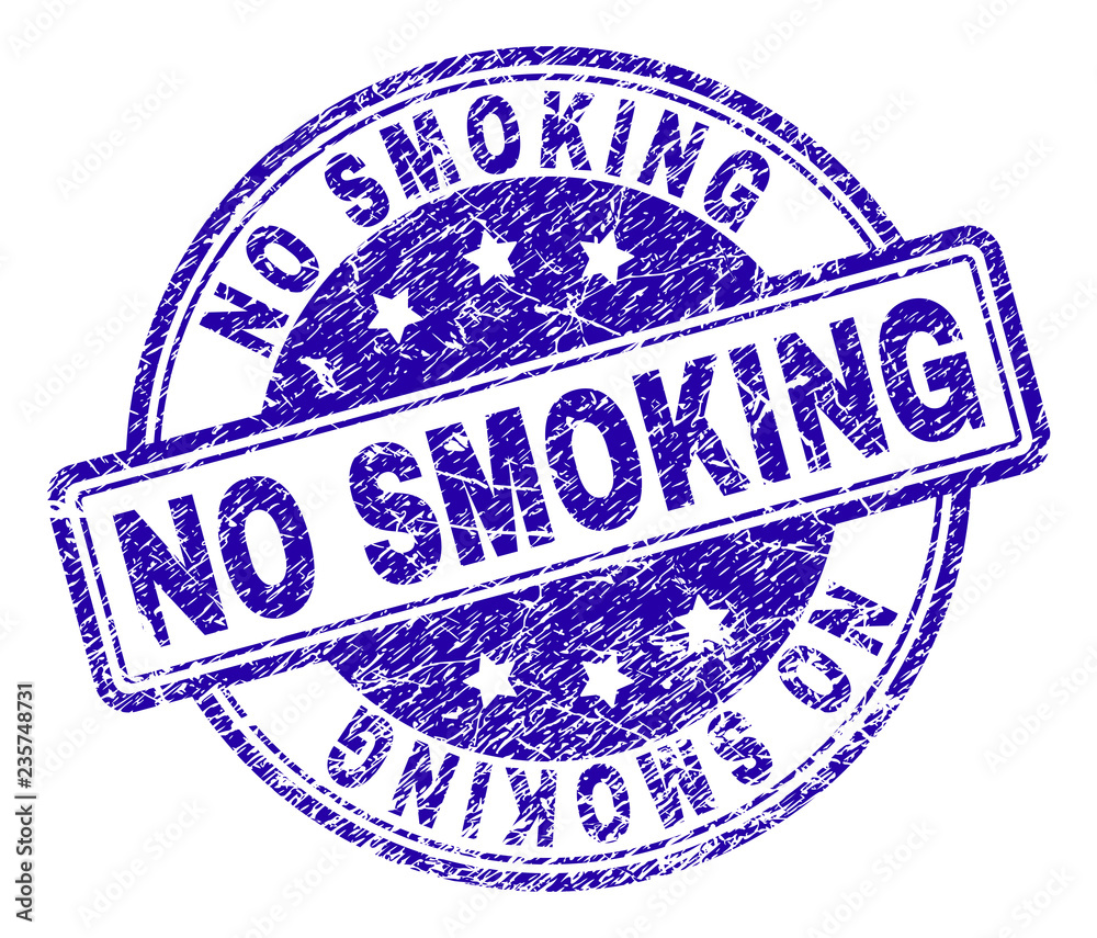 NO SMOKING stamp seal imprint with grunge texture. Designed with ...