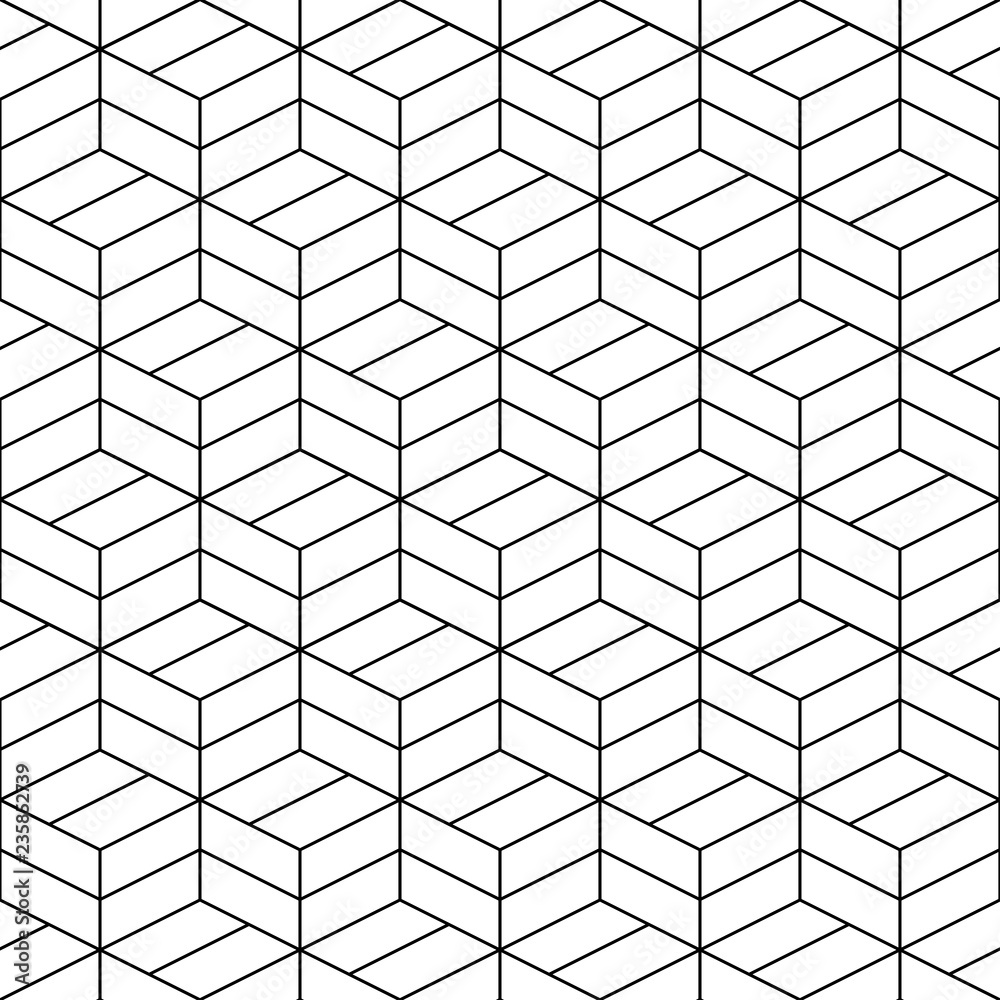 Seamless Geometric Pattern Seamless Geometric Texture In Op Art Design