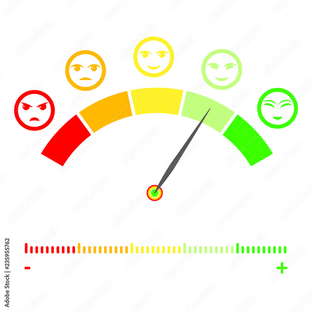 Five Color Faces Feedback/Mood. Set five faces scale - smile neutral ... Five Color Faces Feedback/Mood. Set five faces scale - smile neutral ...