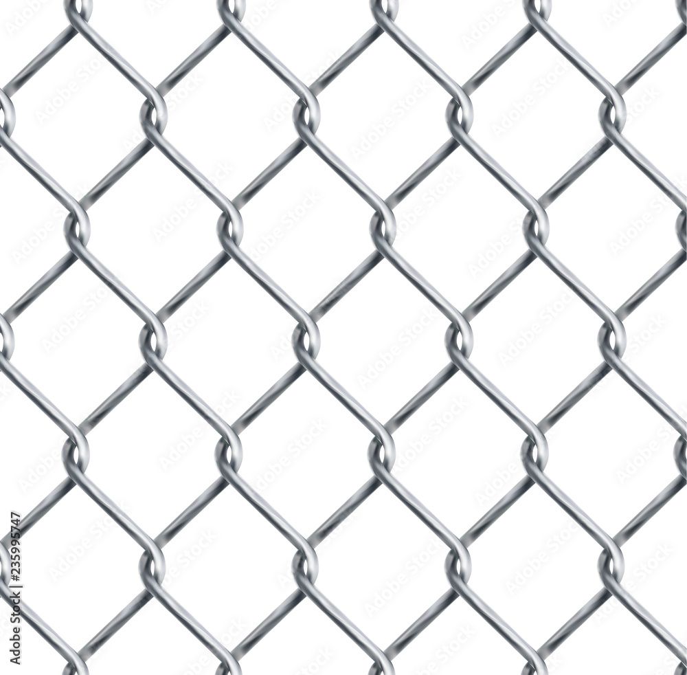 Realistic chain link , chain-link fencing texture isolated on ...