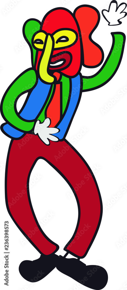 marimonda carnaval de Barranquilla Stock Vector | Adobe Stock