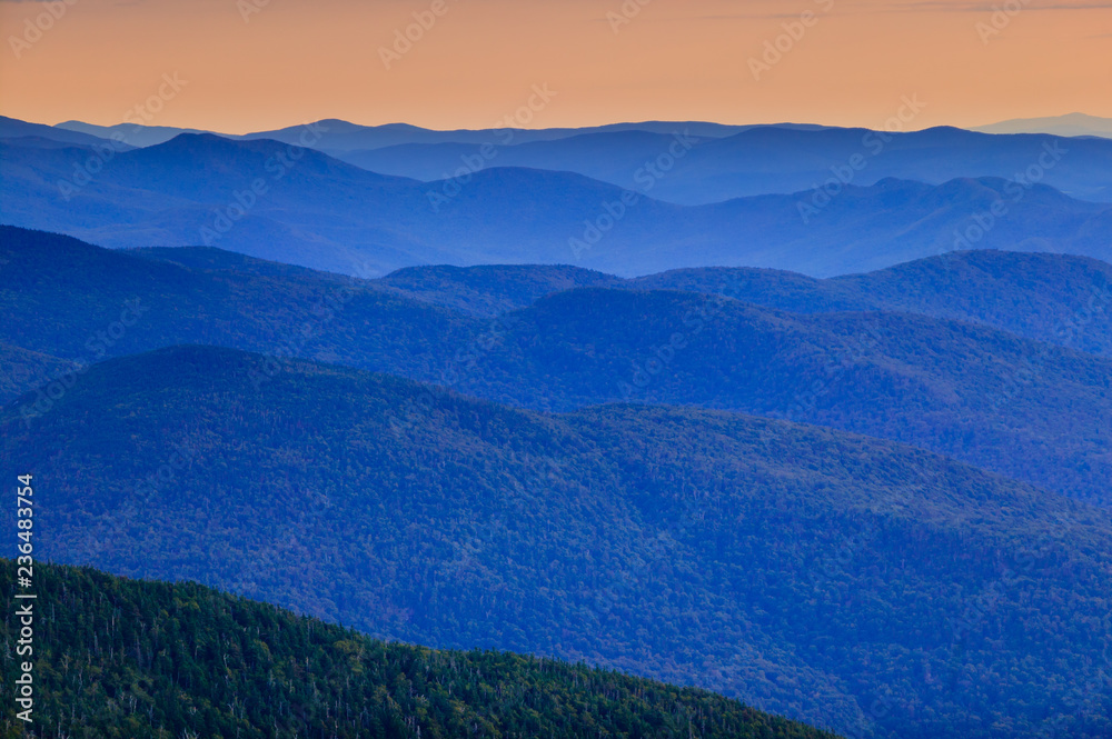 Distant mountain range Stock Photo | Adobe Stock