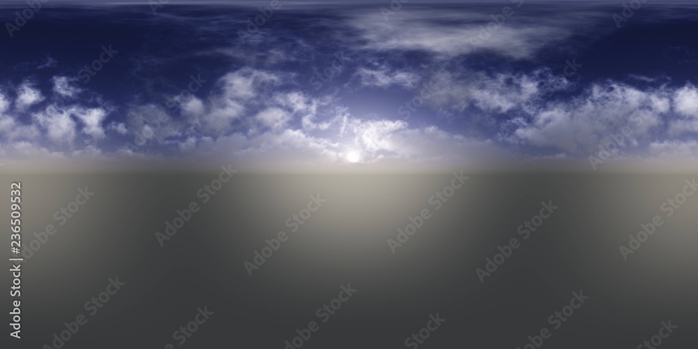 Sky with clouds, HDRI, environment map , Round panorama, spherical ...