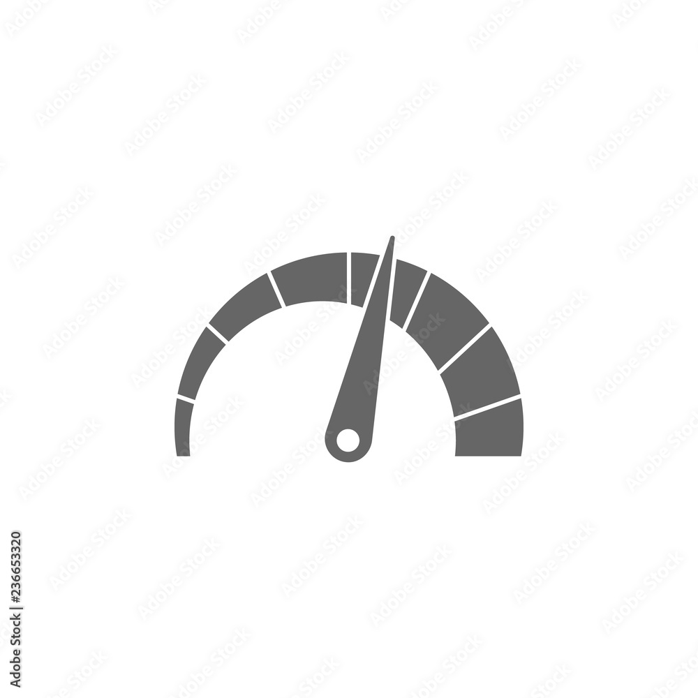 speedometer chart icon. Simple glyph vector of charts and diagrams set ...