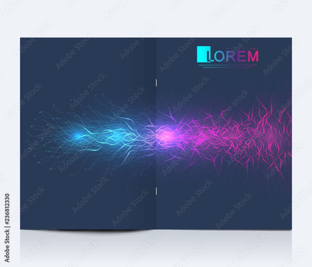Vektor Modern vector template for brochure, leaflet, flyer, cover ...