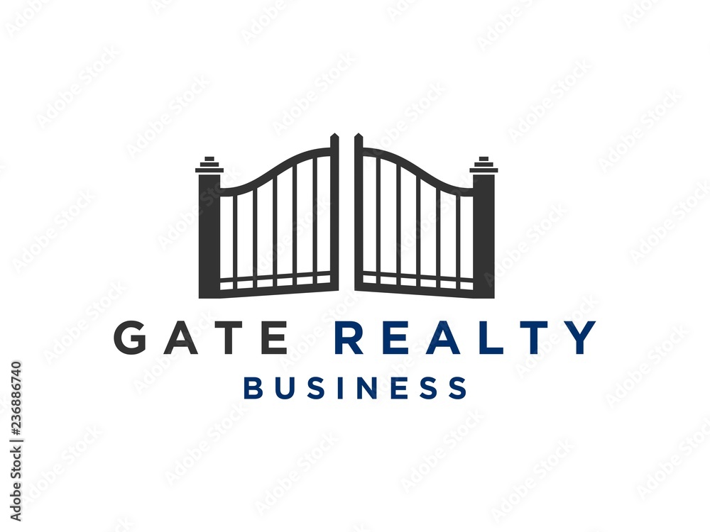 gate logo design inspiration Stock Vector | Adobe Stock