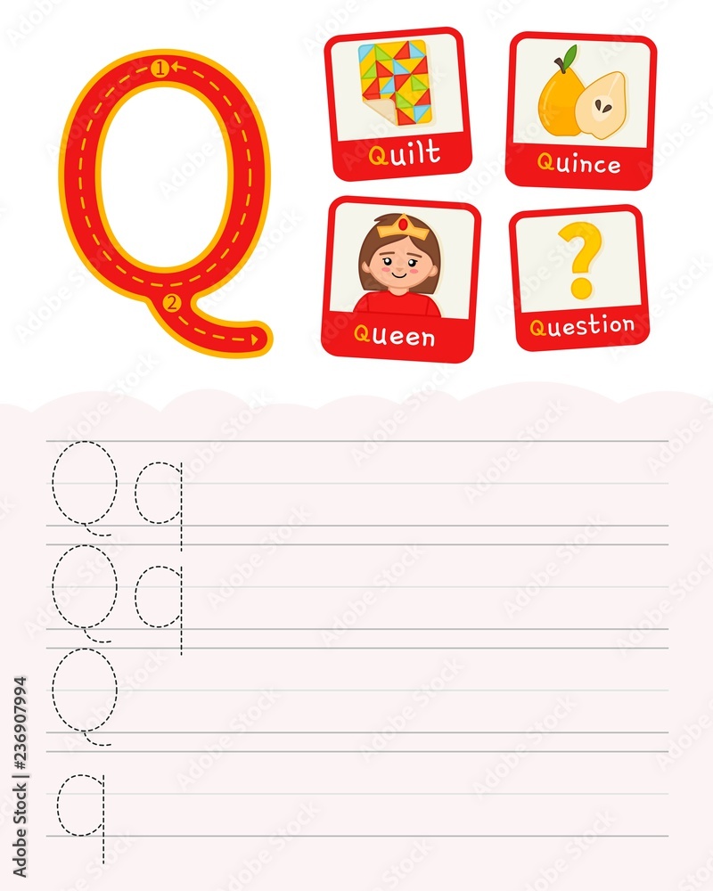 Stock-Vektorgrafik „Handwriting practice sheet. Basic writing ...
