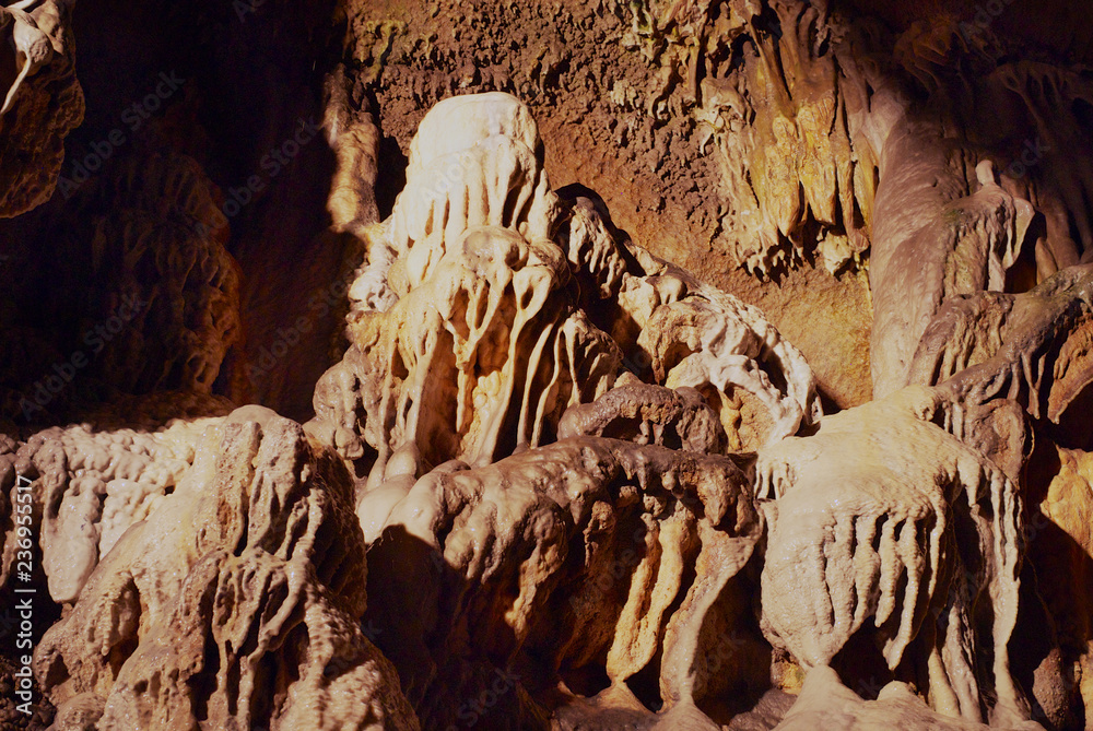 Stock-Foto „Gosu limestone cave in Danyang, South Korea. Called the ...