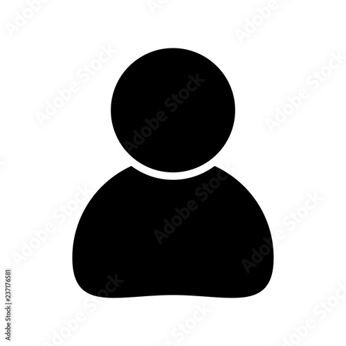 simple human icon business design isolated on white background Stock ...