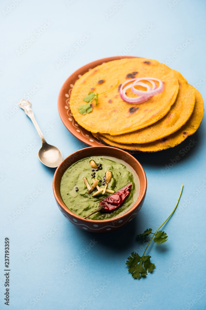 Makki di roti with sarson ka saag, popular punjabi main course recipe ...
