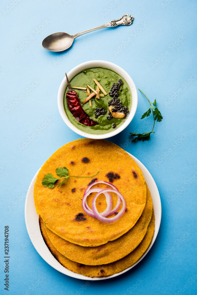 Makki di roti with sarson ka saag, popular punjabi main course recipe ...