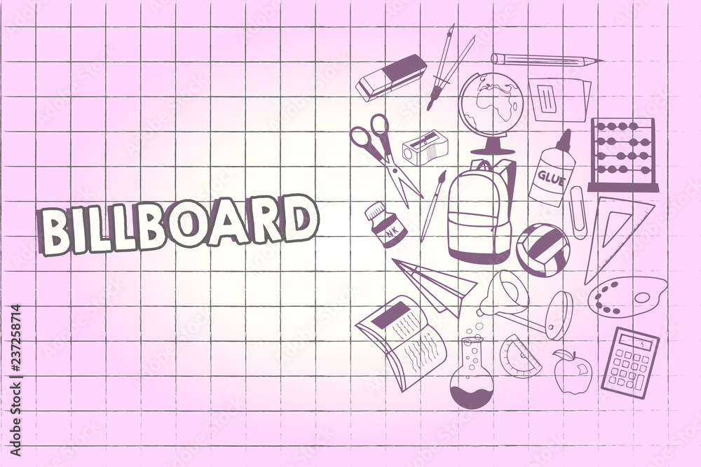 Writing note showing Billboard. Business photo showcasing large outdoor ...