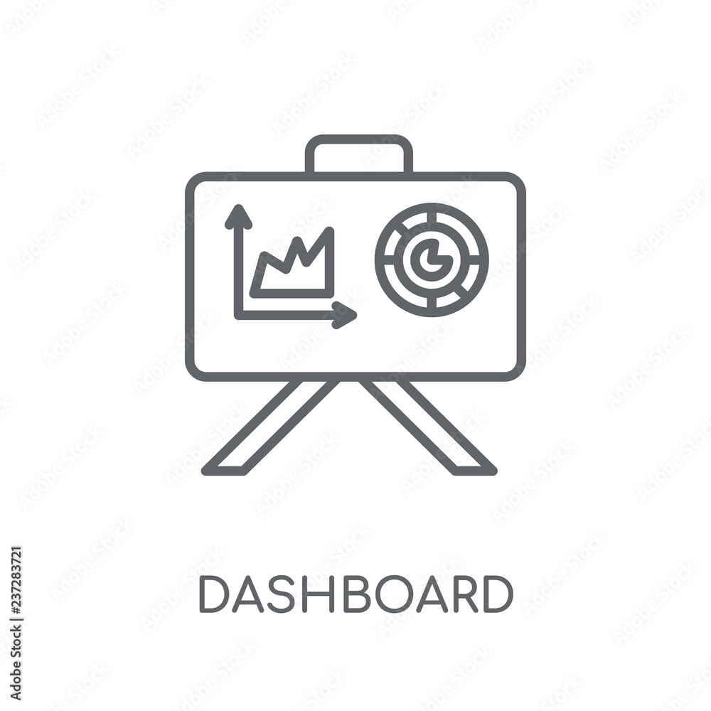 Dashboard linear icon. Modern outline Dashboard logo concept on white ...