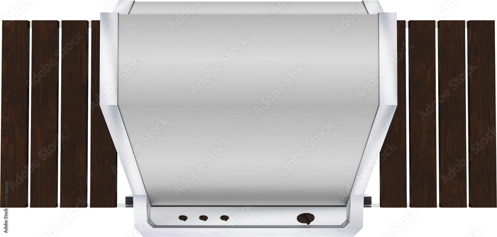 BBQ top view / BBQ overhead view isolated on white background perfect ...