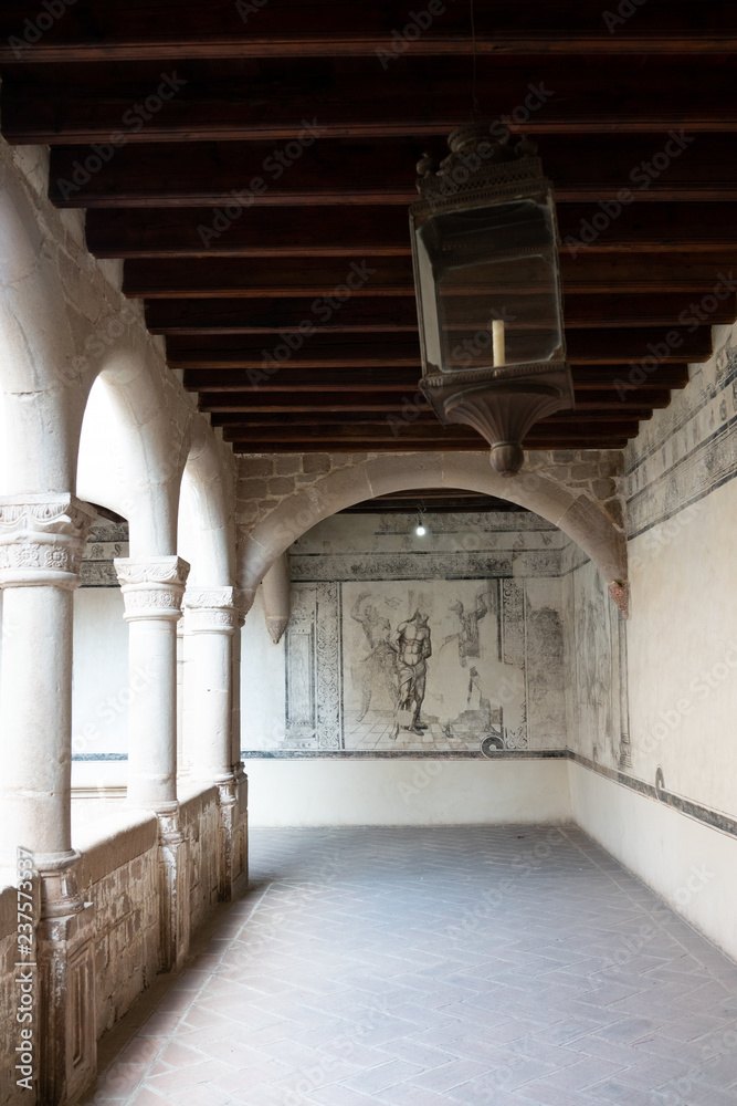 Columns and Arches of the Architecture at Ex Convent of Acolman near ...