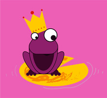 Pink Frog Cartoon Clipart Free Stock Photo - Public Domain Pictures