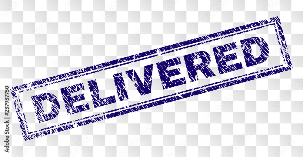 DELIVERED stamp seal print with rubber print style and double framed ...
