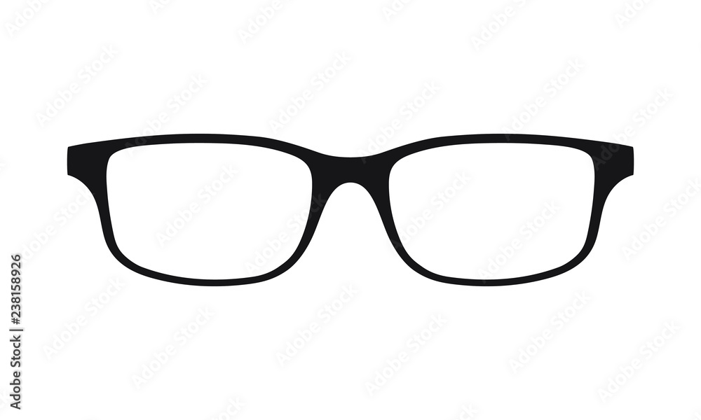 Glasses icon. Eyeglasses symbol. Signs isolated on white background ...