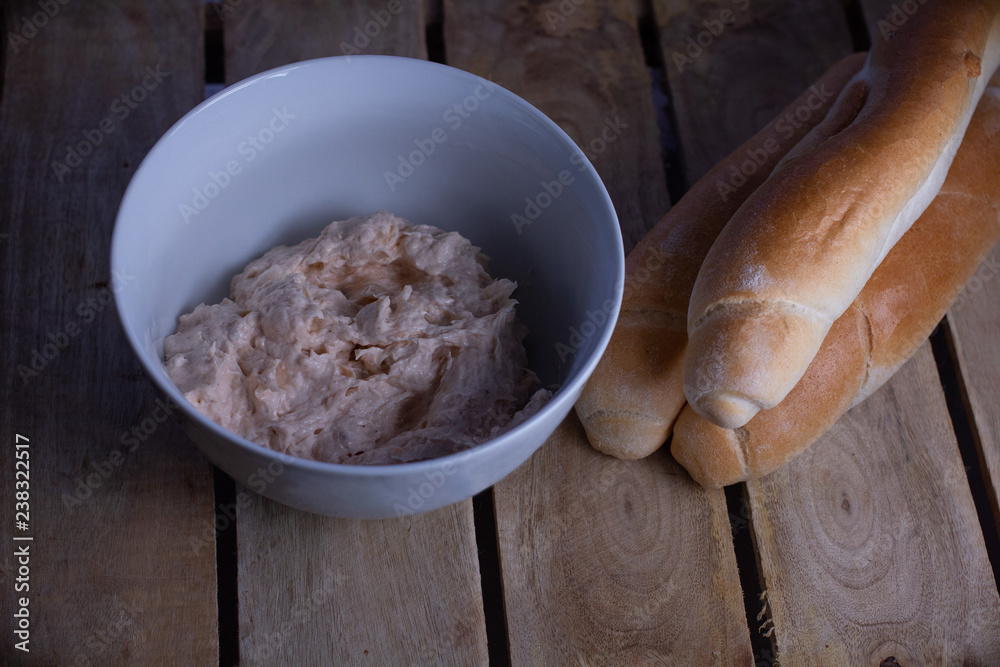 Bought tuna spread in with rolls. A quick snack for the man. Food ...