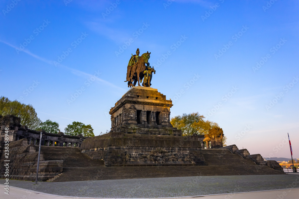 Monument of Kaiser Wilhelm I (Emperor William) for the unification of ...