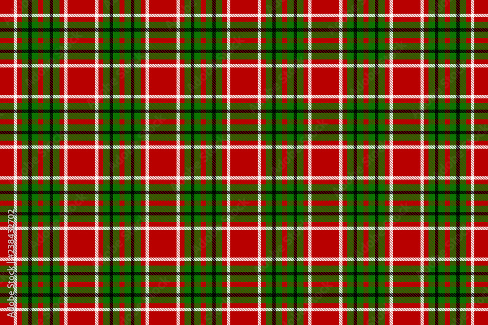 Christmas check pattern black, whte, green and red. Design for ...