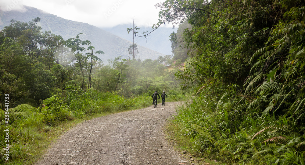 Yungas Road, also known as ‘Death Road’ due to its notoriously high ...