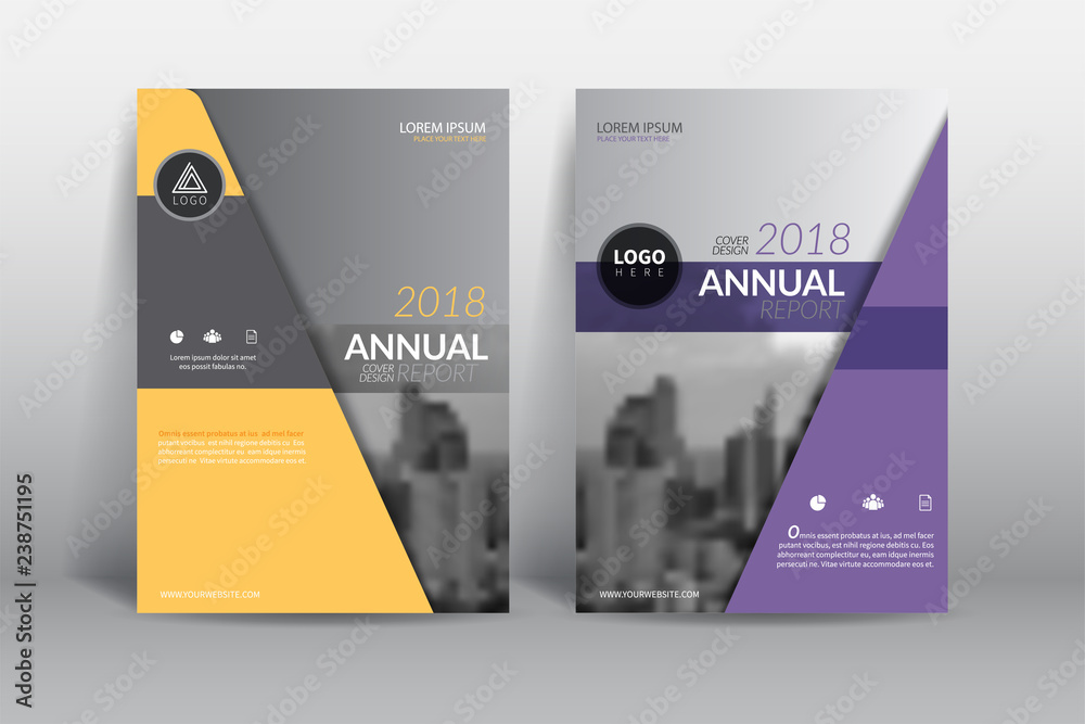 Cover Design template, annual report cover, flyer, presentation ...