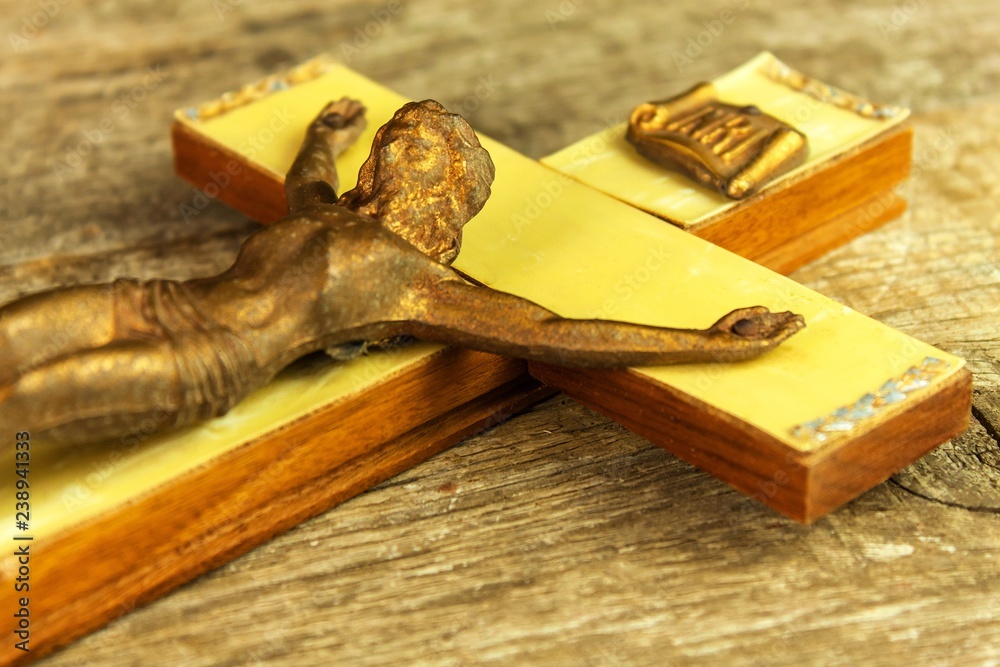 Jesus Christ crucified. Catholic symbol. Christian symbol. Easter ...