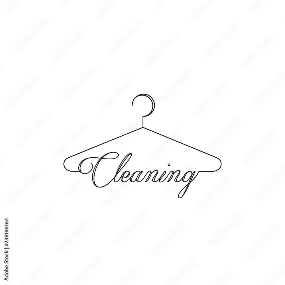 Vector Icon Style Illustration Logo of Dry Cleaning and Laundry Service ...