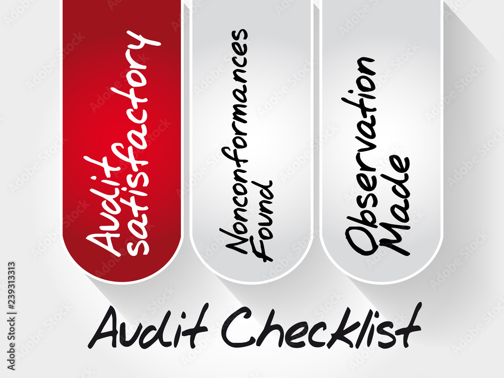 Audit Checklist, business concept background Stock Vector | Adobe Stock