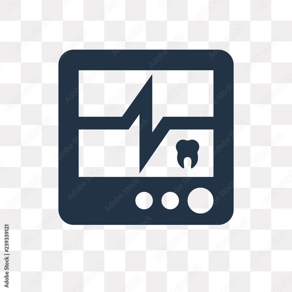 Ekg monitor vector icon isolated on transparent background, Ekg monitor ...