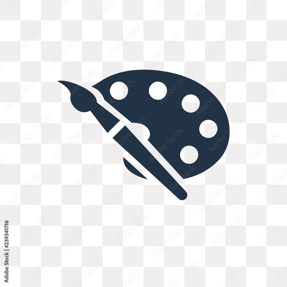 Color palette vector icon isolated on transparent background, Color ...