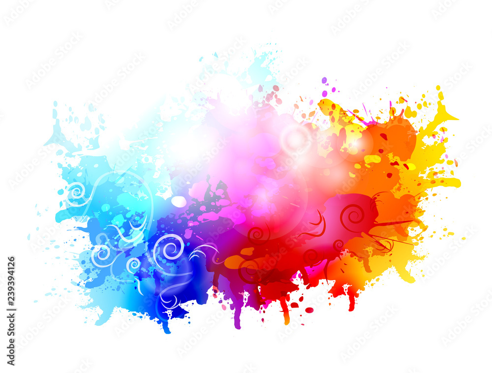 colour splash vector