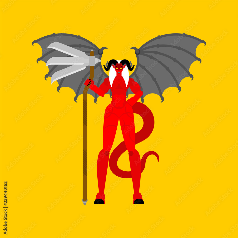 Vector de Stock Female demon Warrior. Strong Woman devil. berserk ...