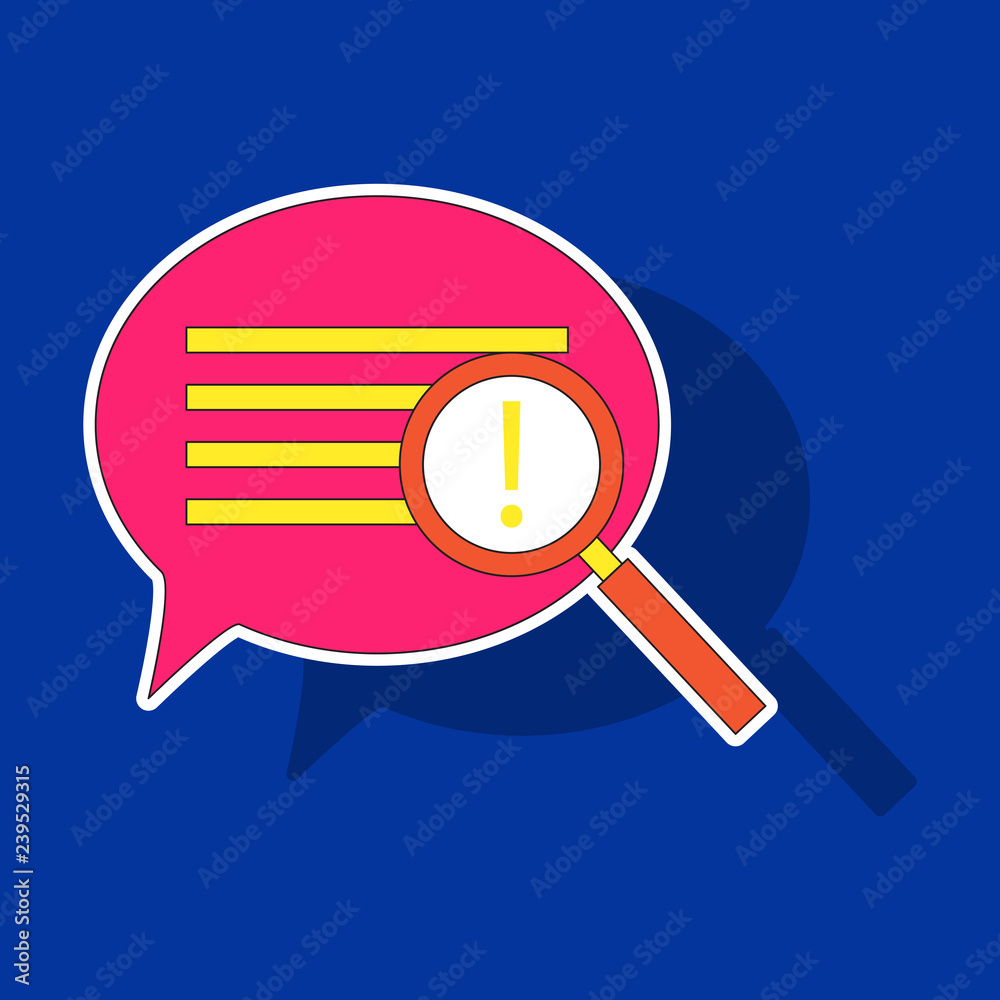 Sticker Instagram comment icon vector, Message sign, post symbol, UI ...