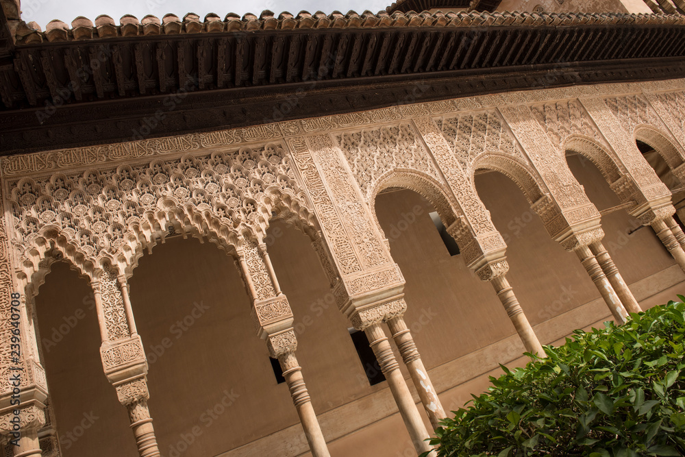Beautiful architecture of the famous Alcazar of Seville Royal Palace ...
