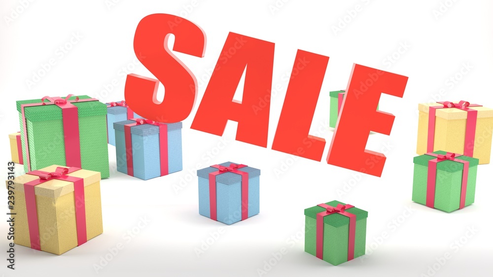 Sale sign, discounts, bargains and promotional offers pictured as a ...