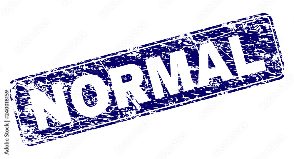 NORMAL stamp seal print with grunge style. Seal shape is a rounded ...