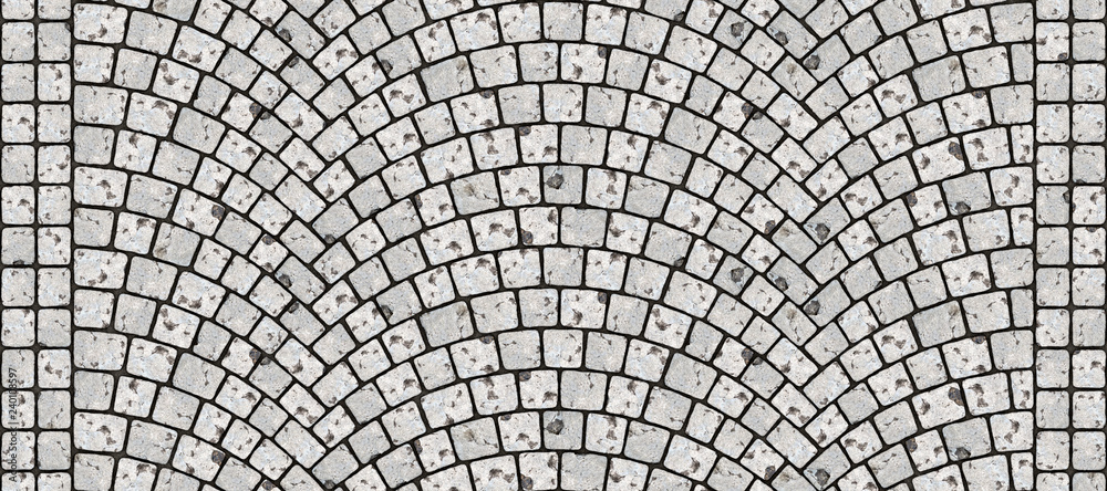 Road curved cobblestone texture 096 Stock Illustration | Adobe Stock
