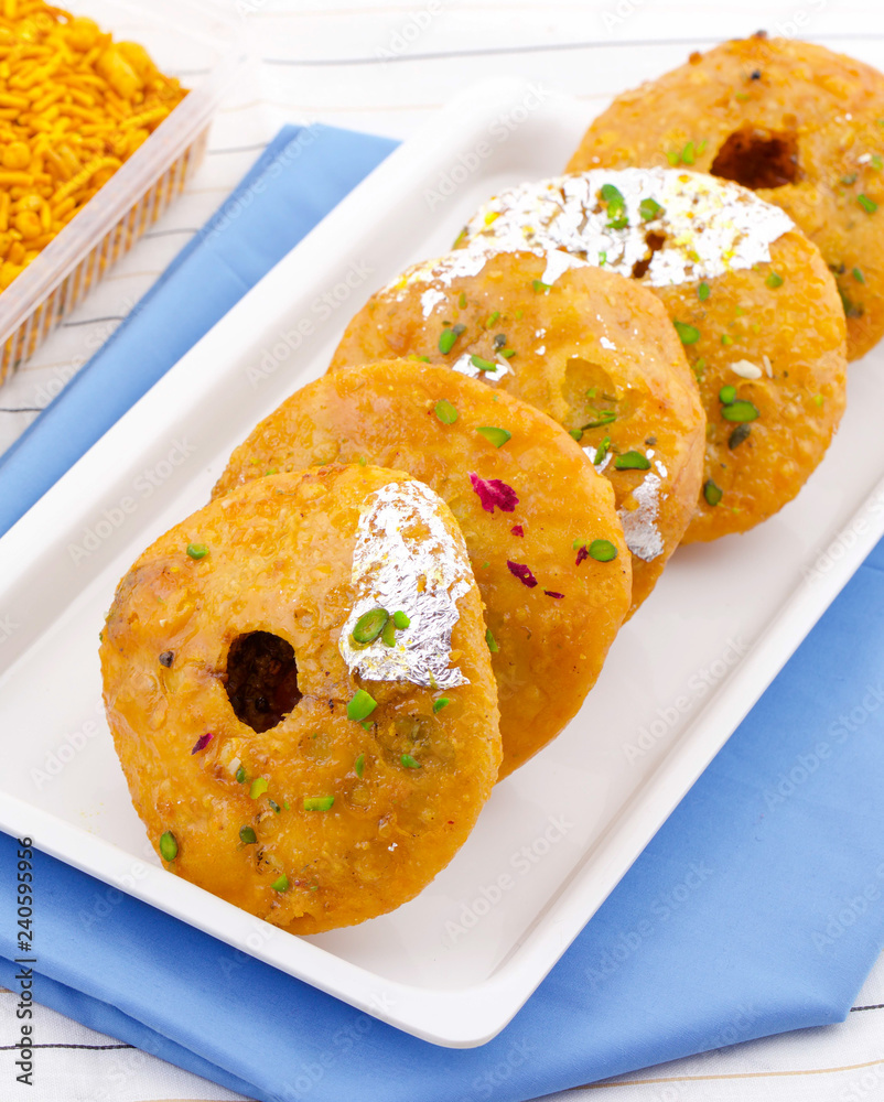 Indian Traditional Sweet Kachori Also Know As Mawa Kachori, Kachauri or ...