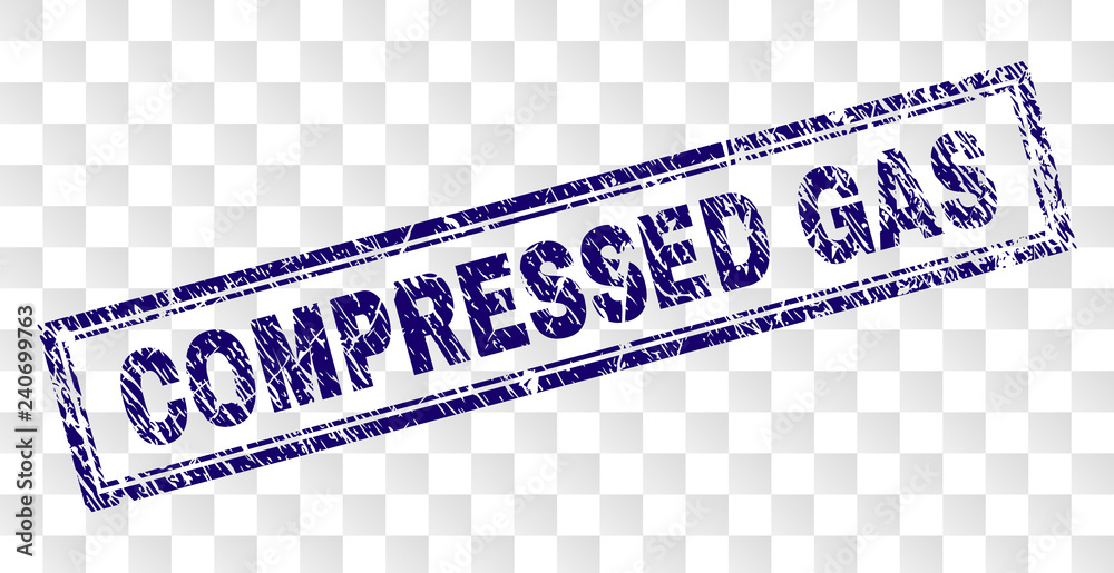 Image vectorielle Stock COMPRESSED GAS stamp seal print with dirty ...