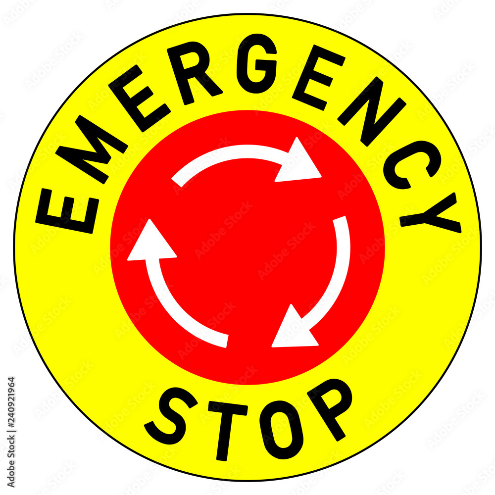 ssne49 SafetySignNewEscalator ssne - sry1 SignRoundYellow sry - german ...