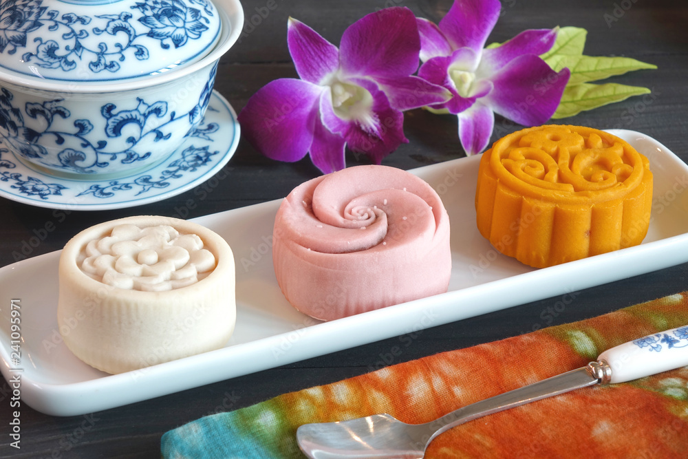 Mooncake is a Chinese bakery product traditionally eaten during the Mid ...