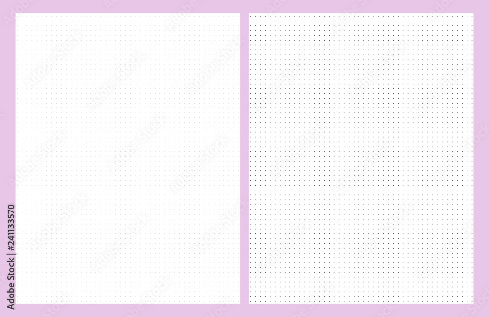 Dotted Bullet Journal Page, Blank Stock Illustration | Adobe Stock
