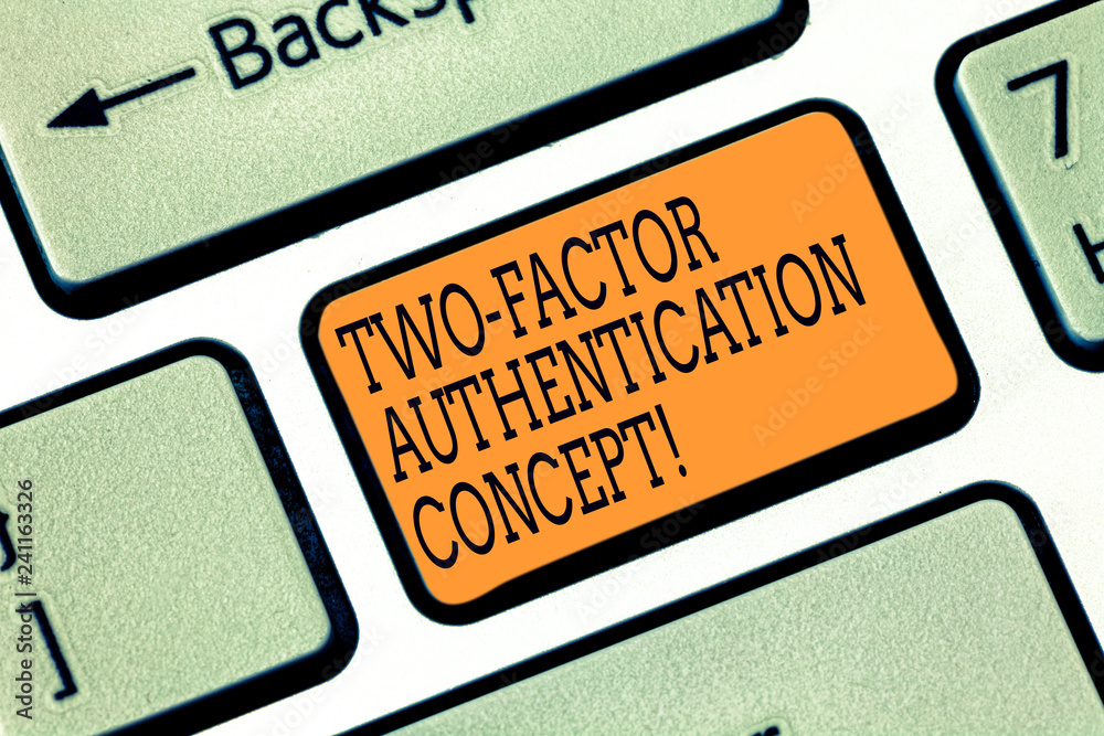 Word writing text Two Factor Authentication Concept. Business concept ...