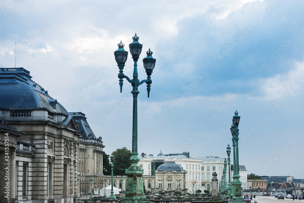Stock-Foto „BRUSSELS, BELGIUM - August 27, 2017: Street view of ...